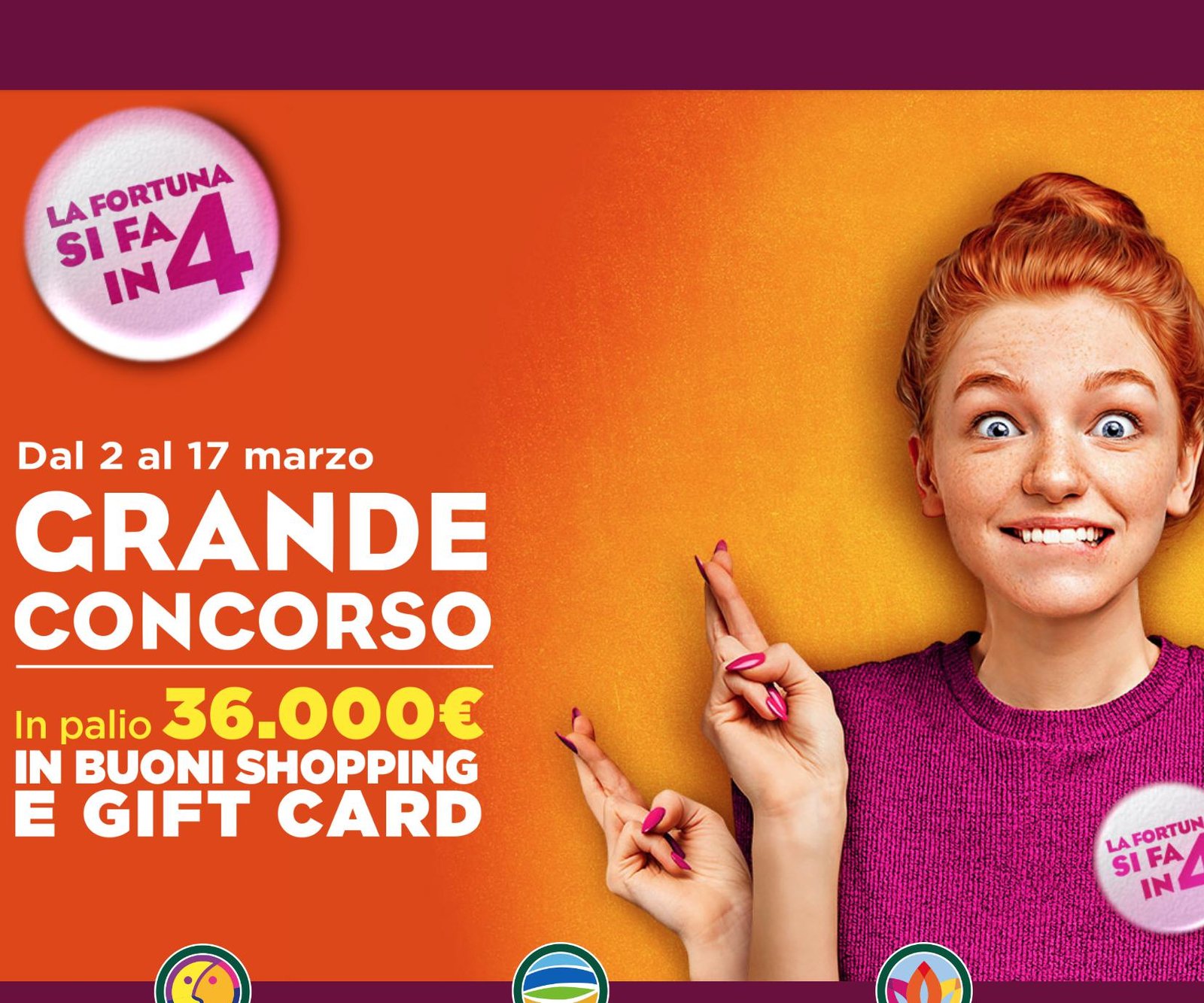 Concorso a Premi La fortuna si fa in 4! - Premi e Concorsi