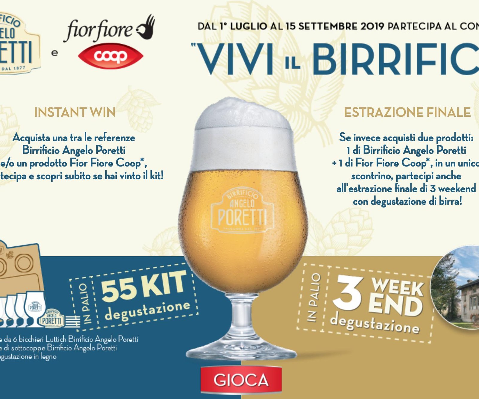 Concorso a Premi Birra Poretti VIVI IL BIRRIFICIO IN COOP! - Premi e ...