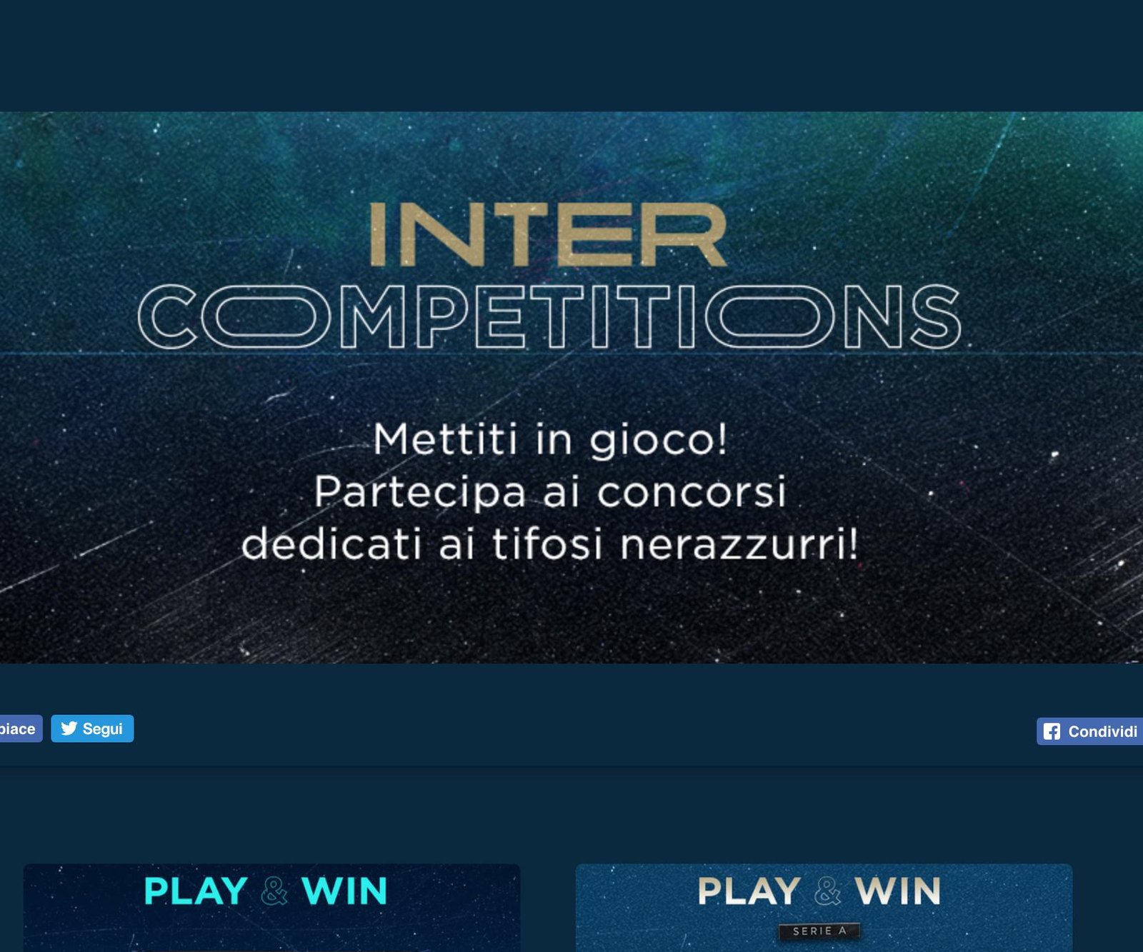 Concorso a Premi Inter High Five - Premi e Concorsi