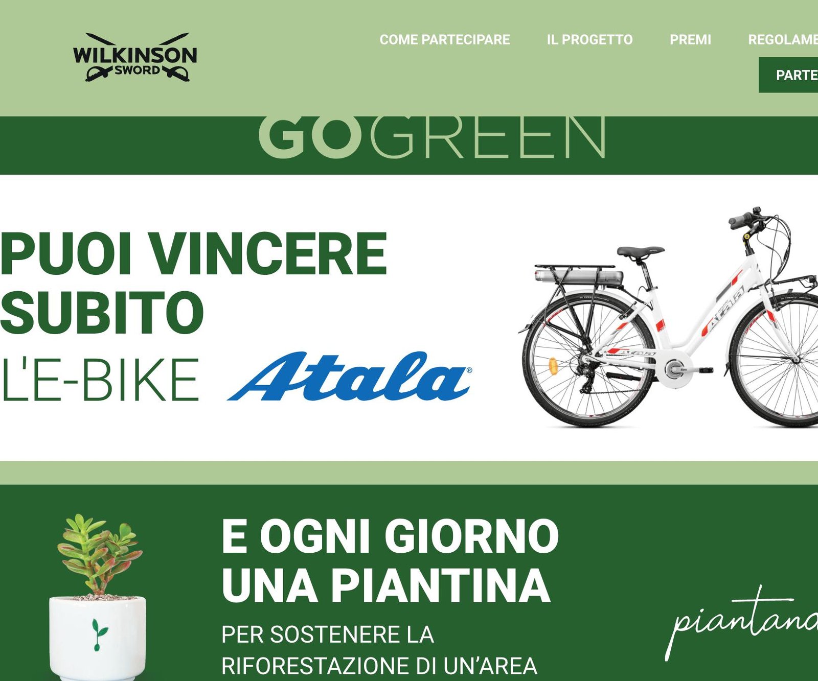 Concorso Wilkinson Go Green - Premi e Concorsi