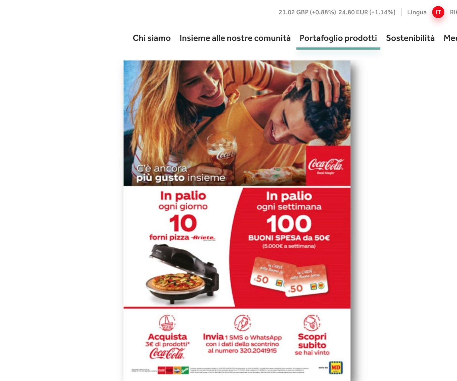 Concorso VINCI CON COCA-COLA E MD - Premi e Concorsi Concorso VINCI CON COCA-COLA E MD - Premi e Concorsi