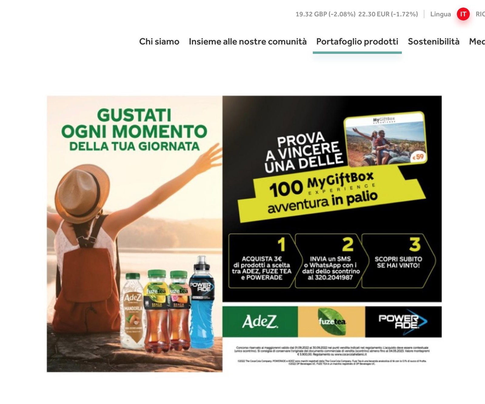Concorso Powerade, Fuzetea e Adez VINCI CON COCA-COLA E PAM - Premi e ... Concorso Powerade, Fuzetea e Adez VINCI CON COCA-COLA E PAM - Premi e ...