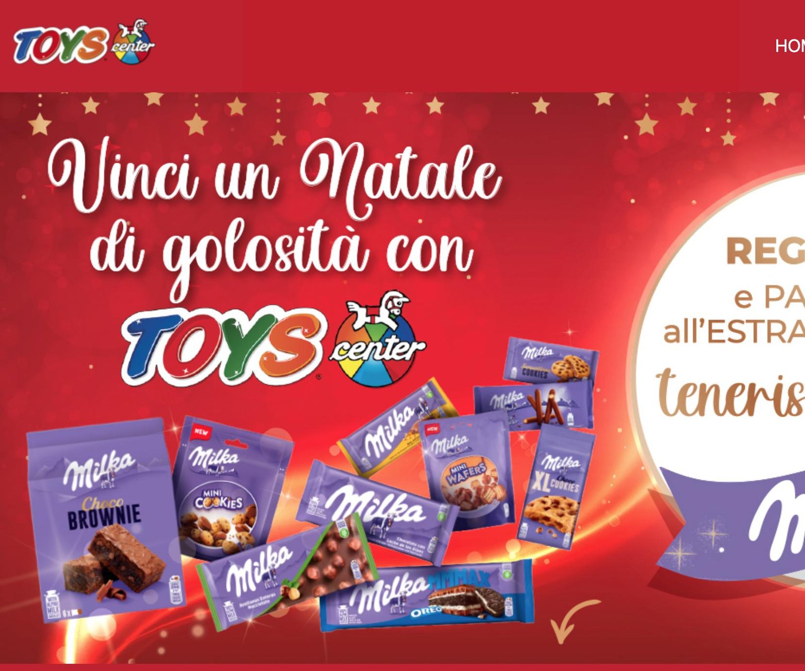 Concorso VINCI UN NATALE DI GOLOSITÀ CON TOYS CENTER - Premi e Concorsi