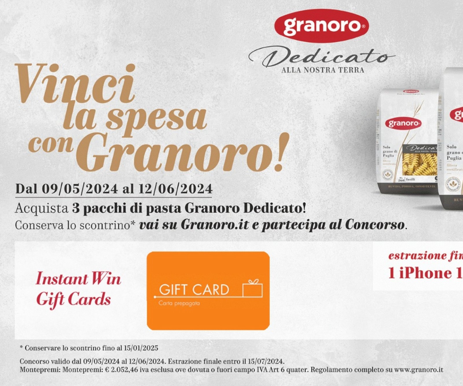 Concorso VINCI LA SPESA CON GRANORO - Premi e Concorsi