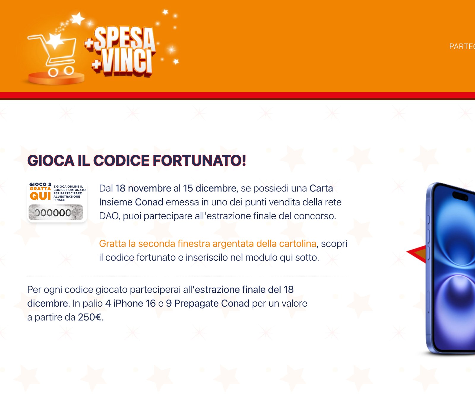Concorso Conad PIÙ SPESA, PIÙ VINCI - Premi e Concorsi