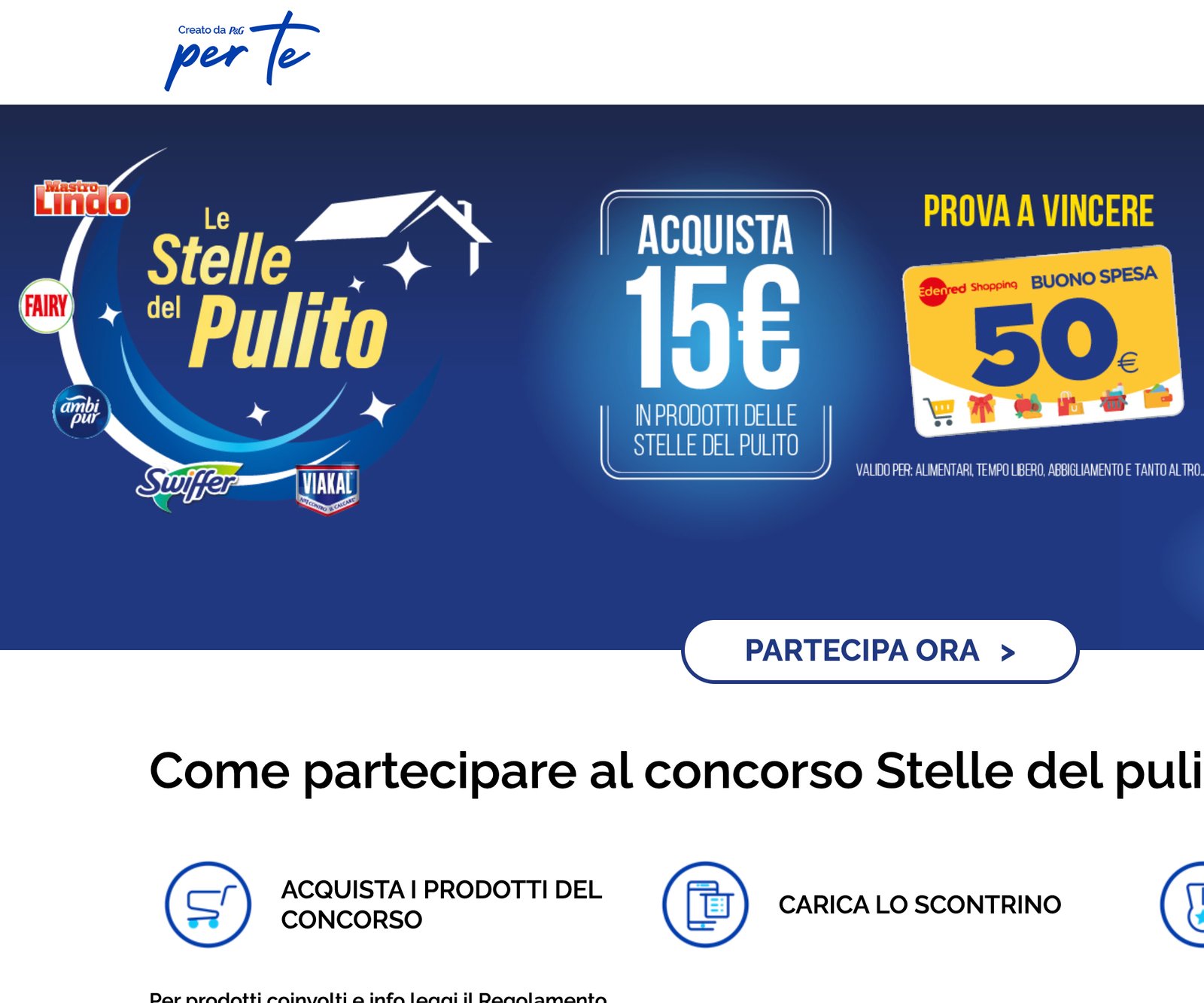 Concorso P&G STELLE DEL PULITO - Premi e Concorsi