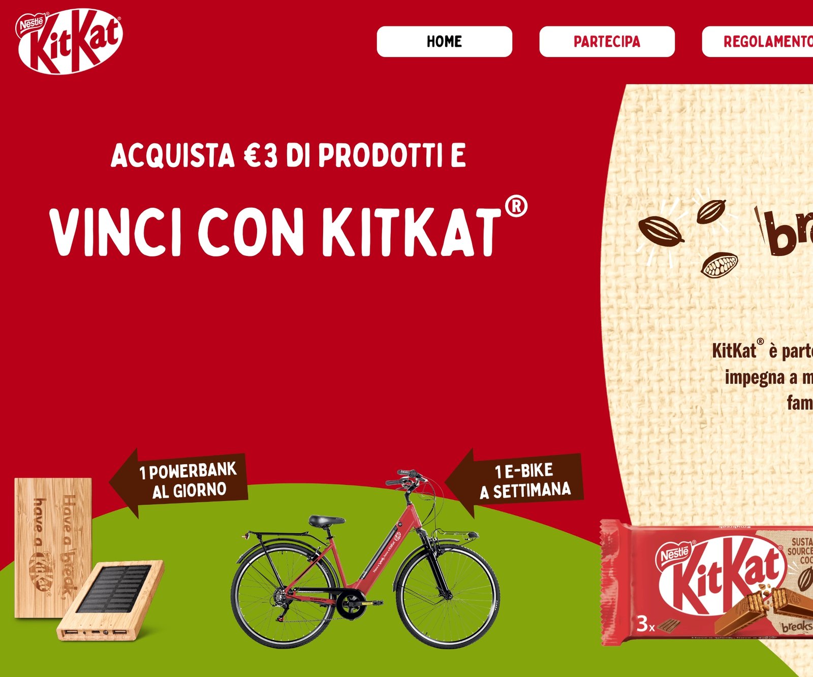 Concorso KitKat BREAKS FOR GOOD CONTEST - Premi e Concorsi