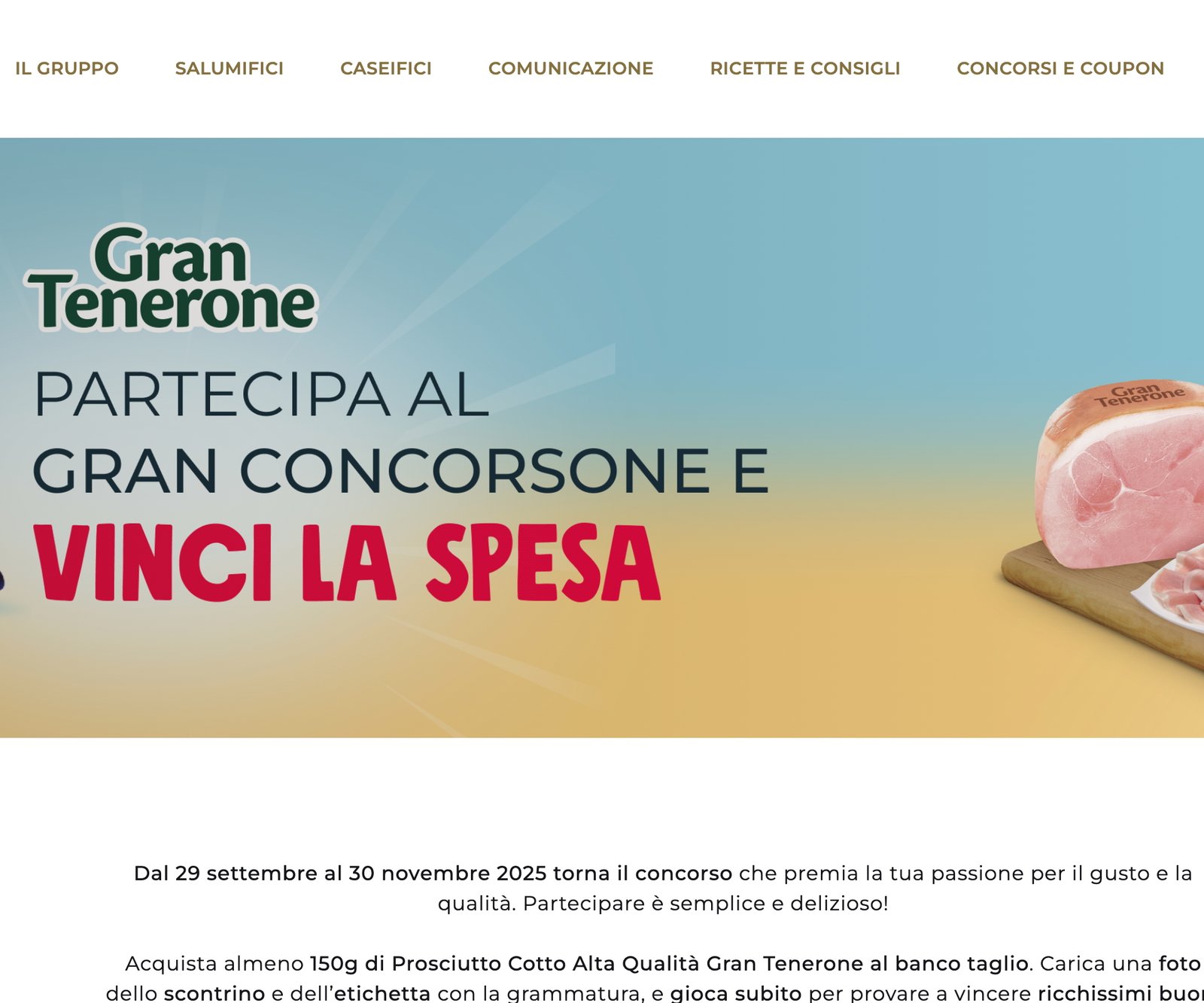 Concorso Gran Tenerone GRAN CONCORSONE 2025 EDIZIONE AUTUNNO - Premi e ...