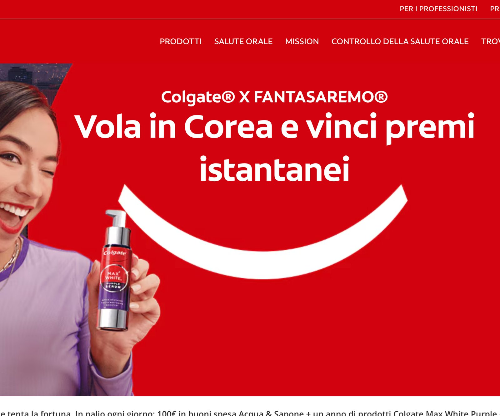 Concorso COLGATE Vola in Corea del Sud! - Premi e Concorsi