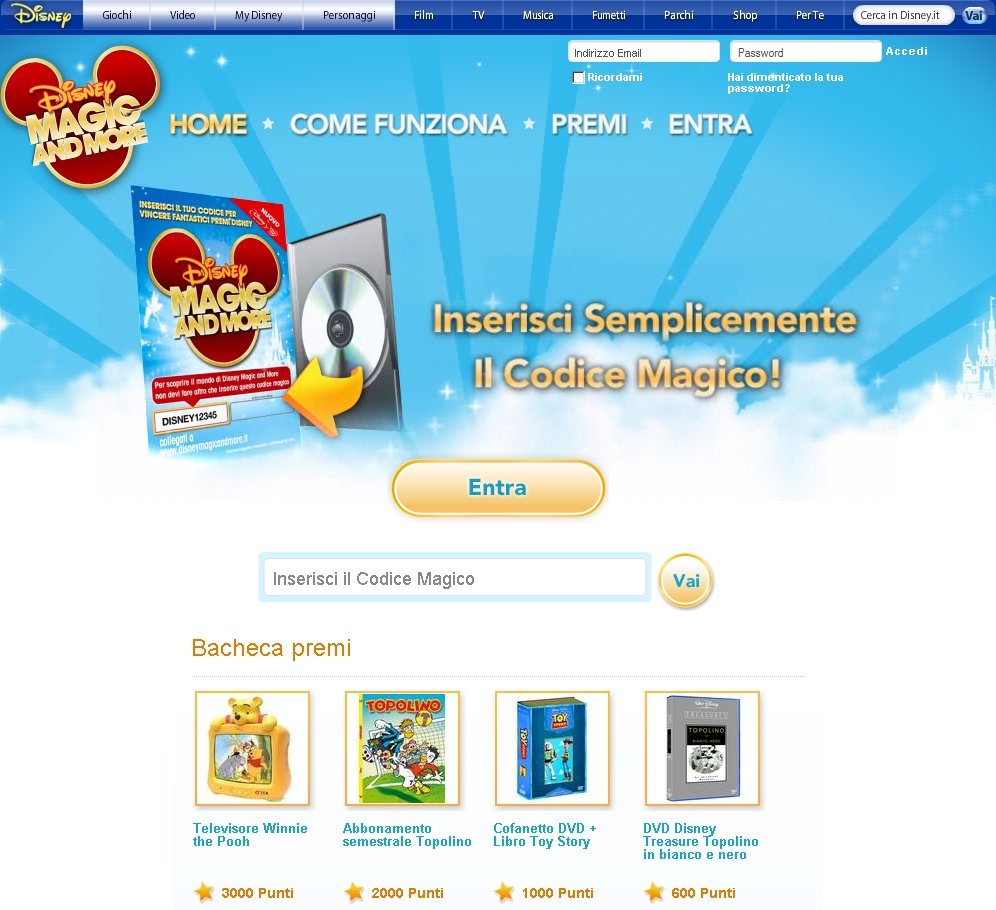 Disney Magic & More Rewards Program - Disney - Vincere Viaggi e Voli ...