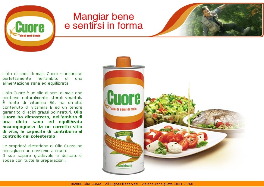IL GUSTO DI SENTIRSI IN FORMA - OLIO CUORE - BONOMELLI S.r.l. - Vincere ...